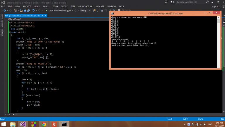 Tìm Phần Tử Xuất Hiện Nhiều Nhất Trong Mảng C++ - Techacademy